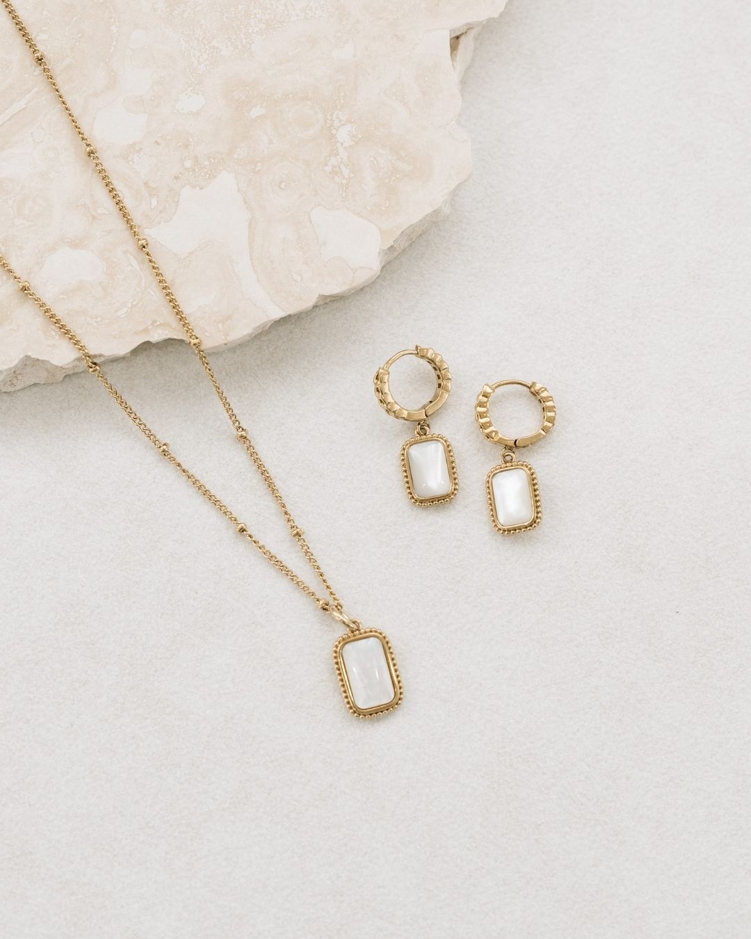 Foundation Pearl Necklace + Huggies Bundle – Darling & Divine